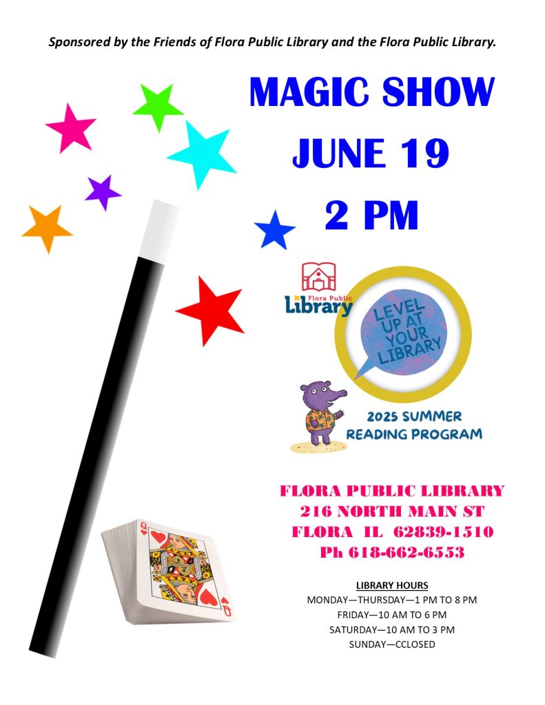 SRP - MAGIC SHOW - 2PM - Flora Public Library